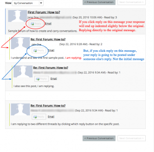 Post/reply in Forums | Online Learning